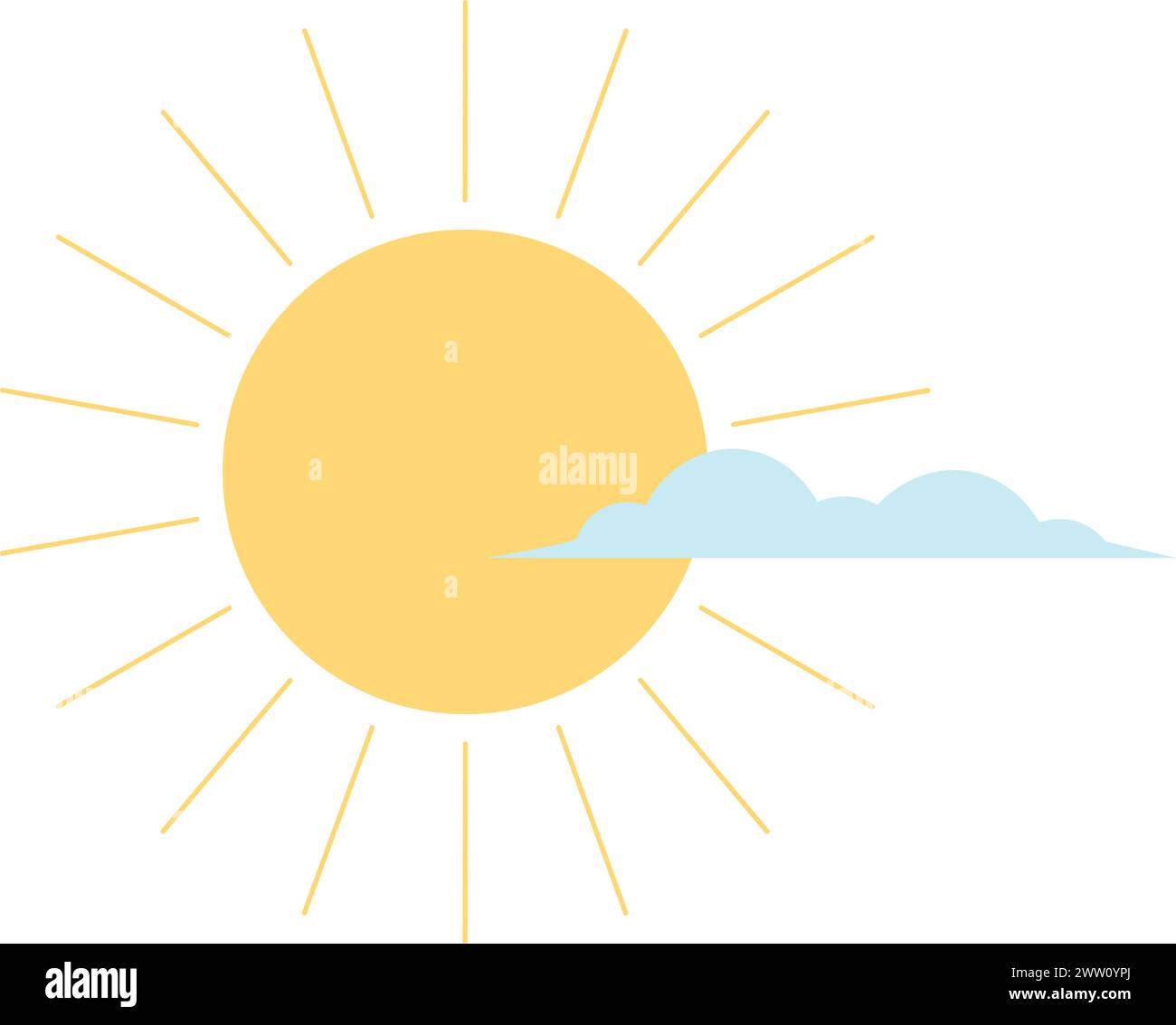 Cloudy midday Stock Vector Images - Alamy
