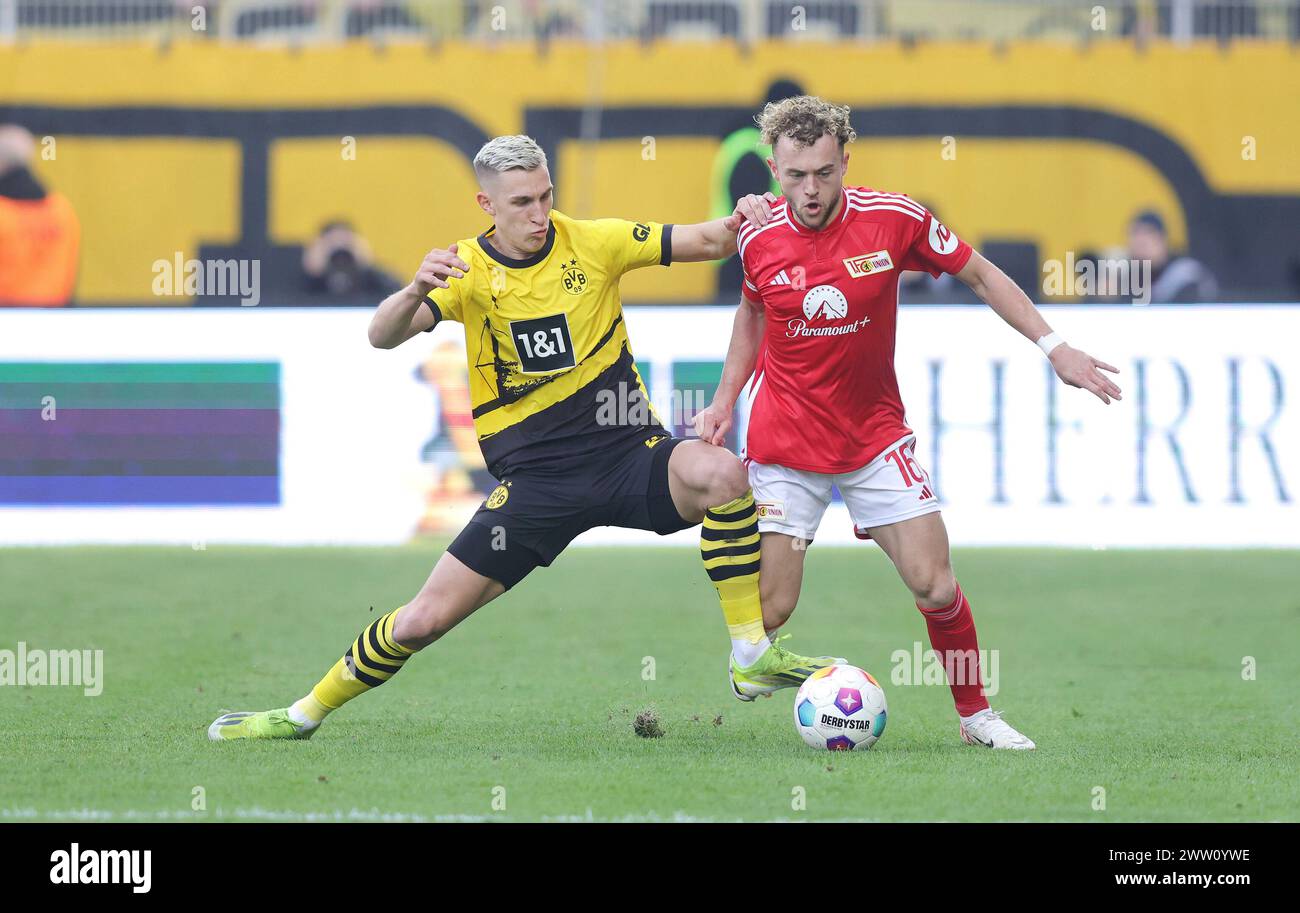 Berlin, Deutschland. 02nd Mar, 2024. firo: 02.03.2024, football, soccer, 1st league, 1st ...