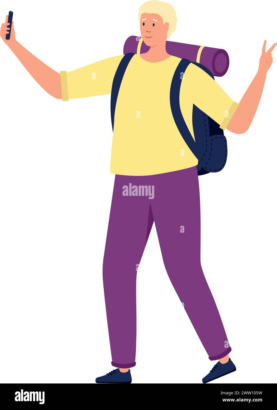 Happiness freedom travel people Stock Vector Images - Alamy