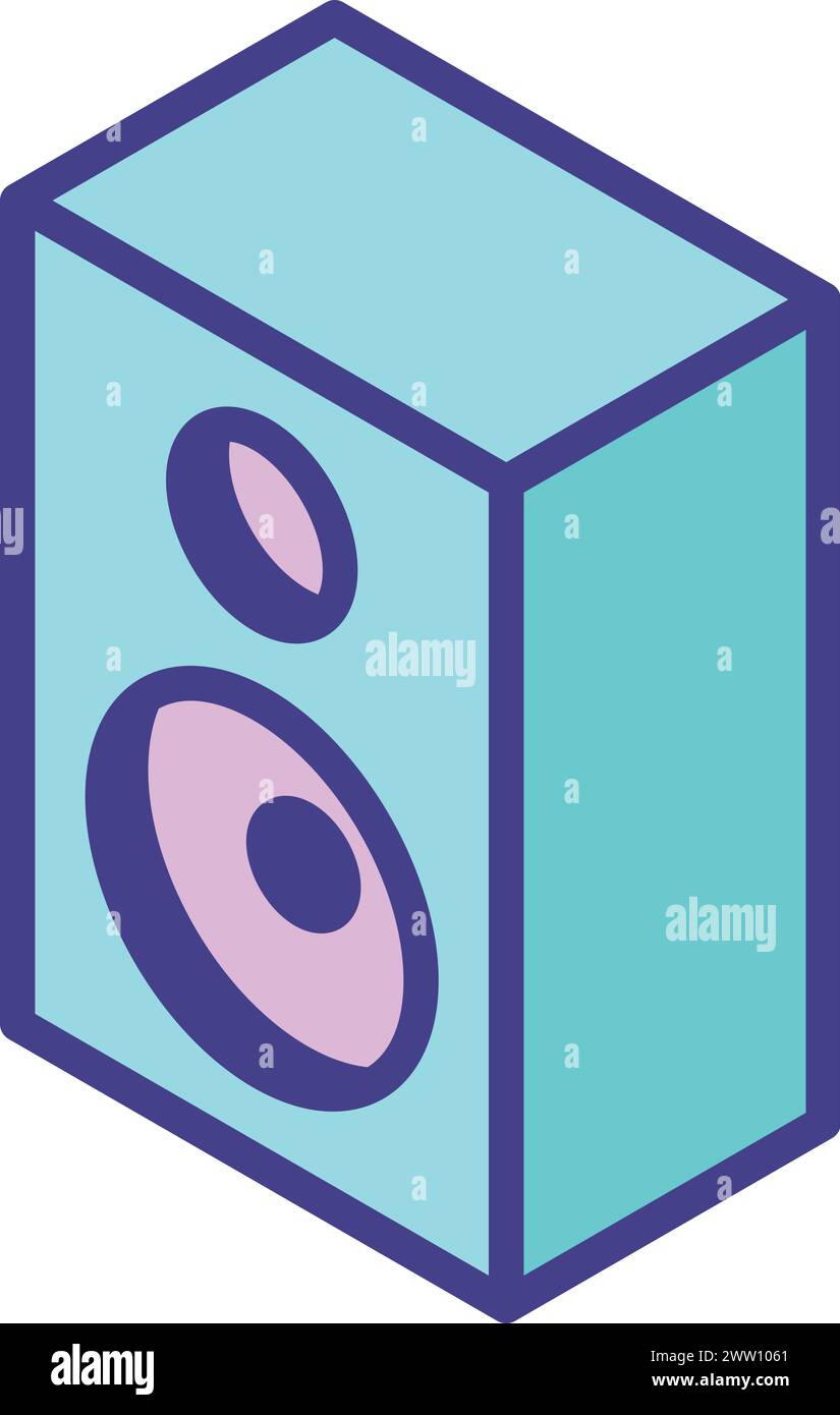 Pc speaker isometric icon. Audio device symbol Stock Vector Image & Art ...