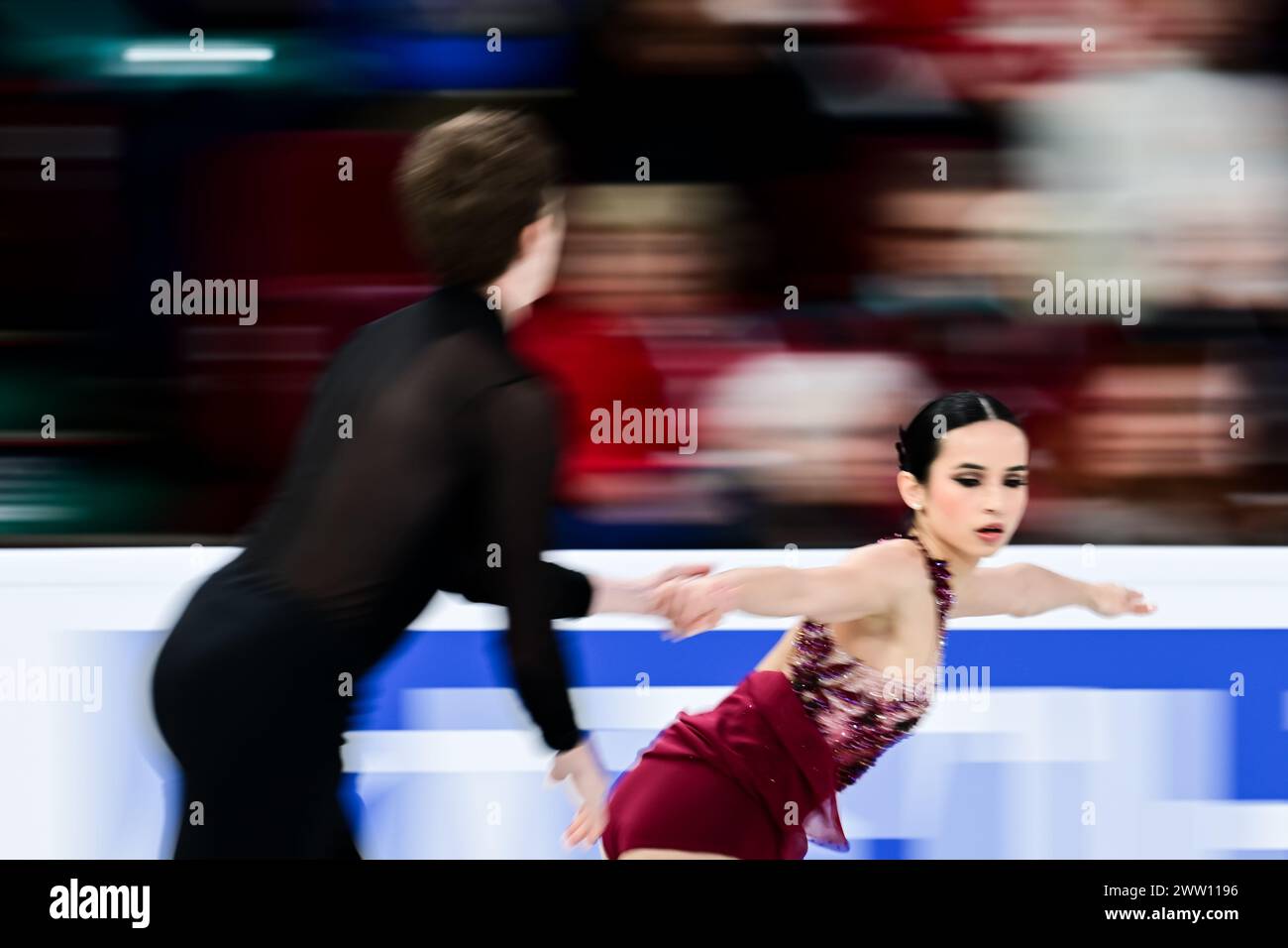 Isabella GAMEZ & Aleksandr KOROVIN (PHI), during Pairs Short Program ...