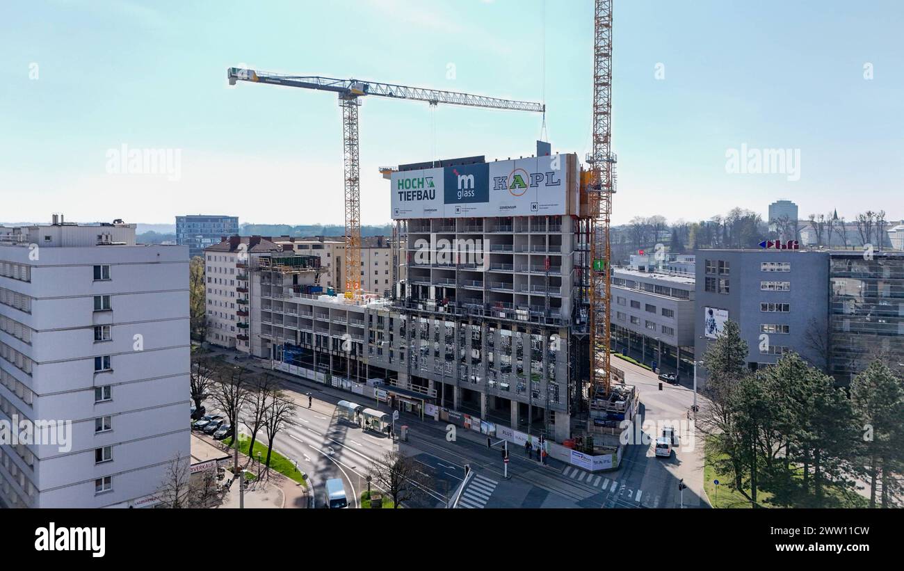 Linz, Baustelle High Five, Bulgariplatz 20.03.2024, Linz, AUT ...