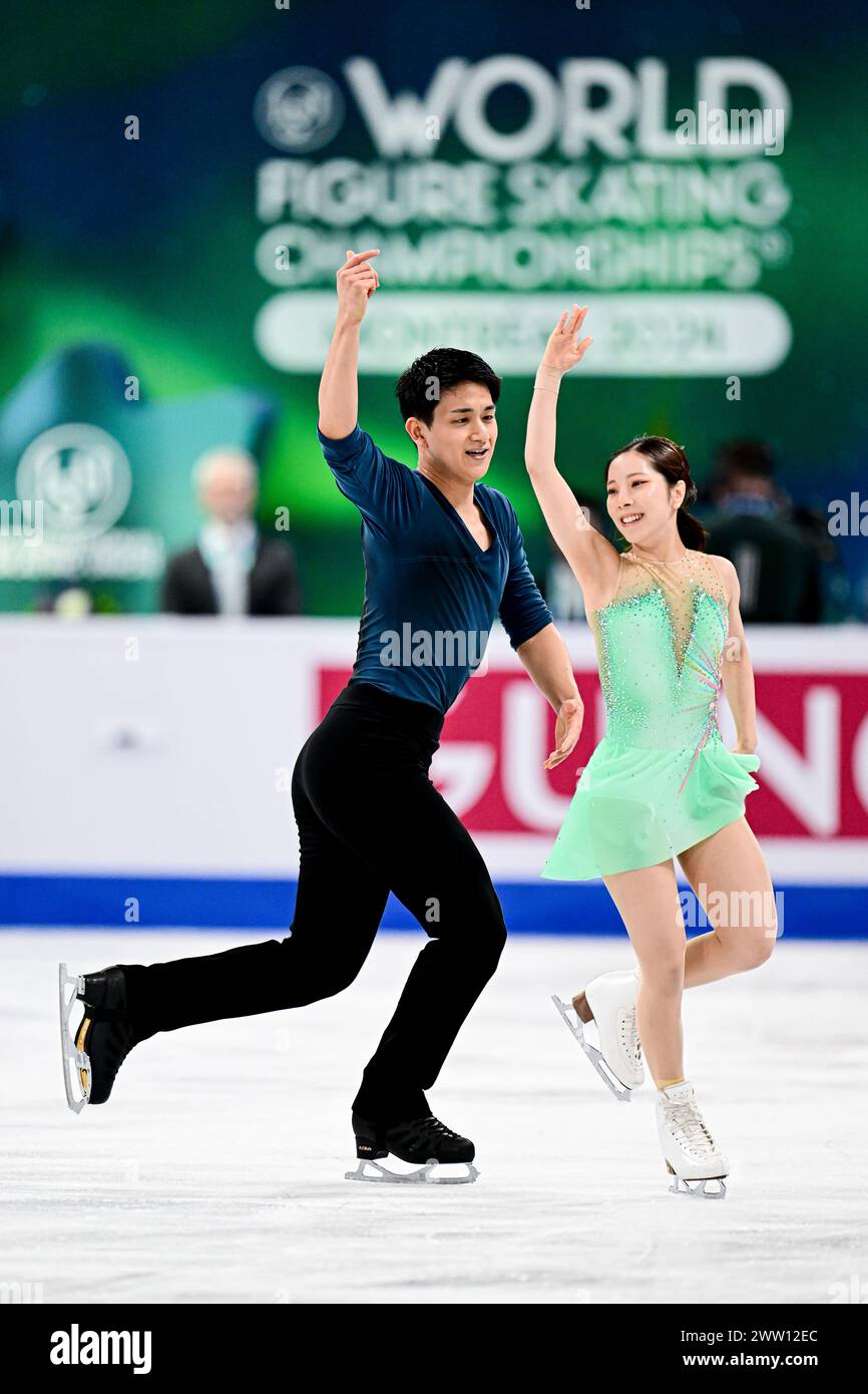 Riku MIURA & Ryuichi KIHARA (JPN), during Pairs Short Program, at the ...