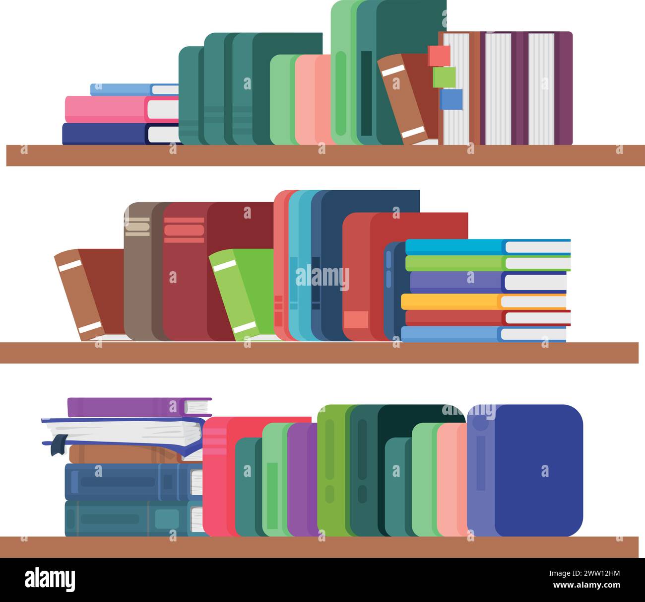 Bookshelves modern Cut Out Stock Images & Pictures - Alamy