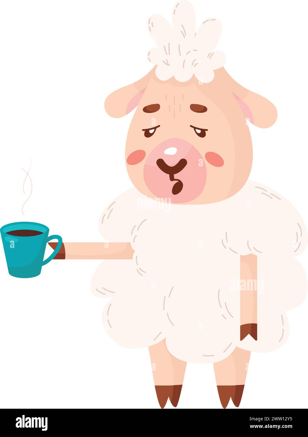 Tired lamb Stock Vector Images - Alamy