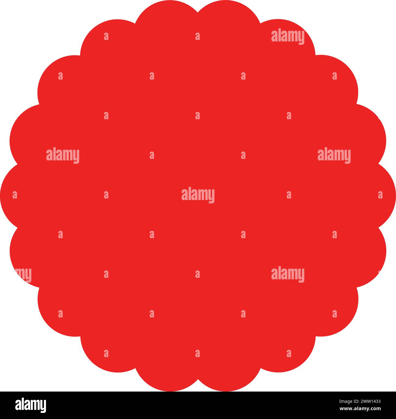 Round retail label template. Red promo tag Stock Vector Image & Art - Alamy