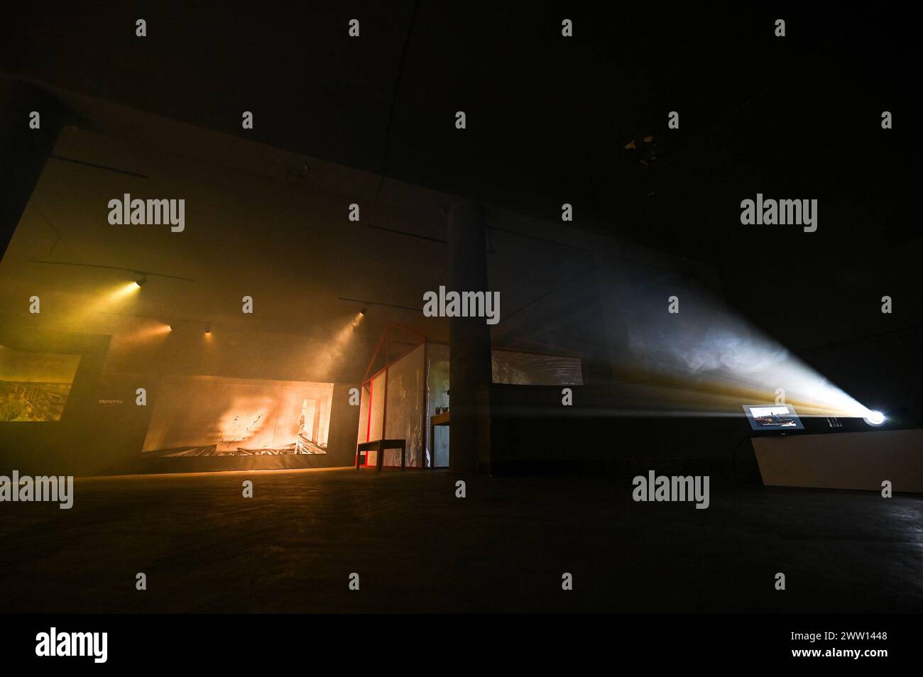 Non Exclusive: LVIV, UKRAINE - MARCH 19, 2024 - Items of the exhibition ...