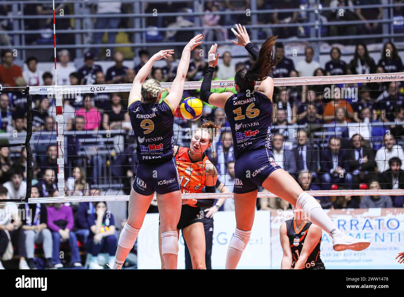 Turin, Italy. 20th Mar, 2024. #17 Tessa Grubbs (Viteos Neuchatel UC ...