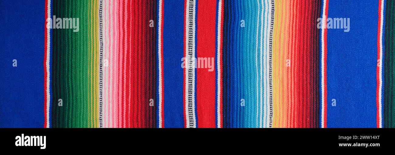 Cinco de Mayo background. Serape, colorful blanket with stripes. Banner ...