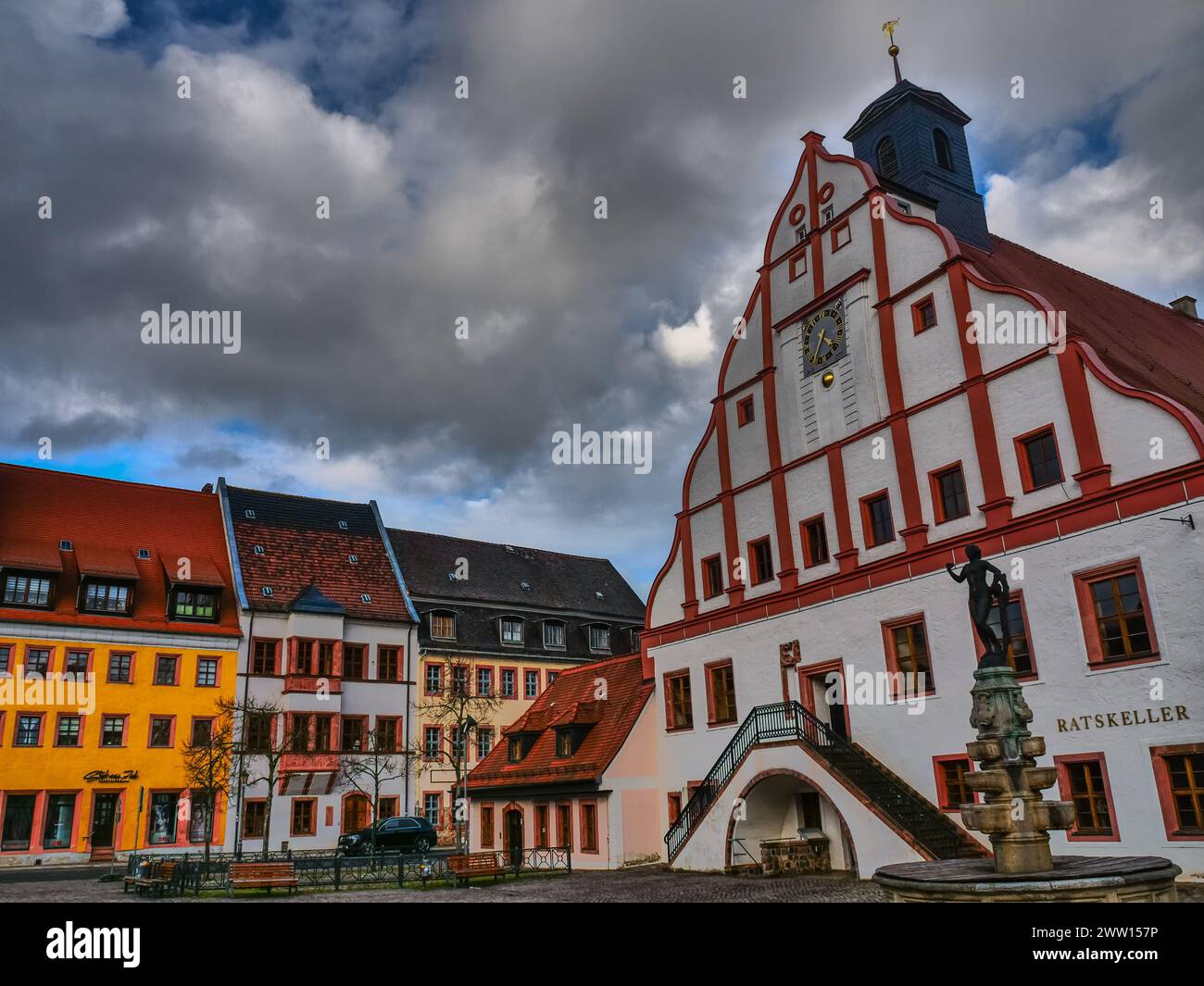 the city of Grimma in Saxonia germany Stock Photo - Alamy