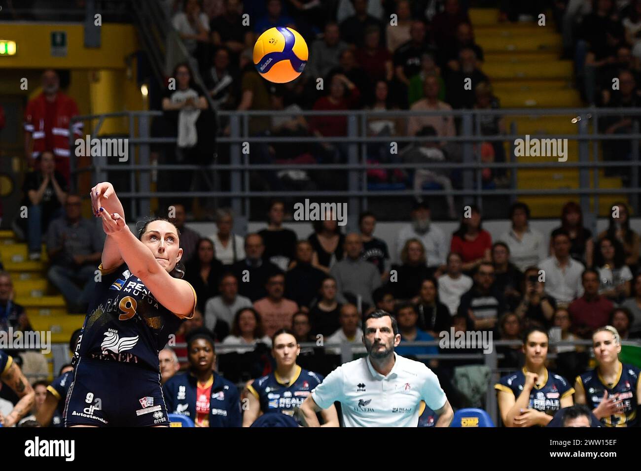 Asti, Italia. 20th Mar, 2024. Chieri Volley's Madison Kingdon Rishel ...