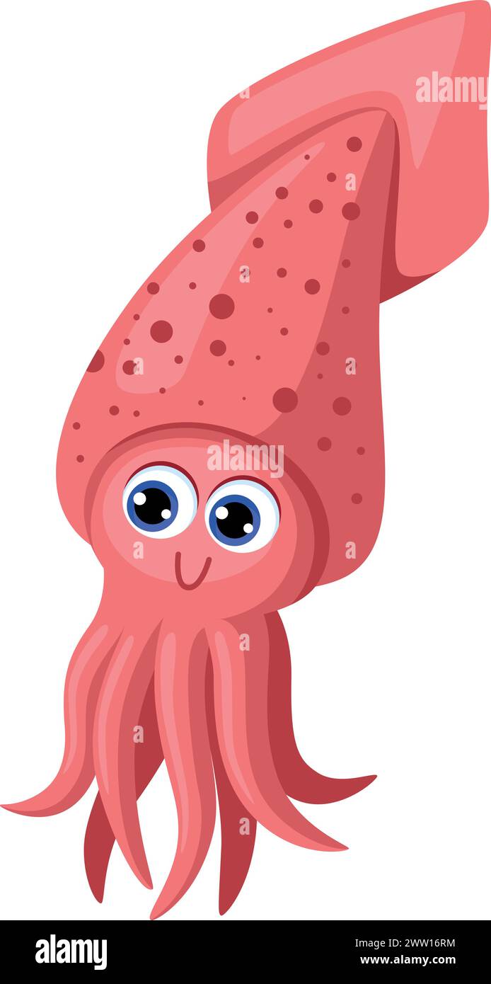 Squid cartoon hi-res stock photography and images - Alamy
