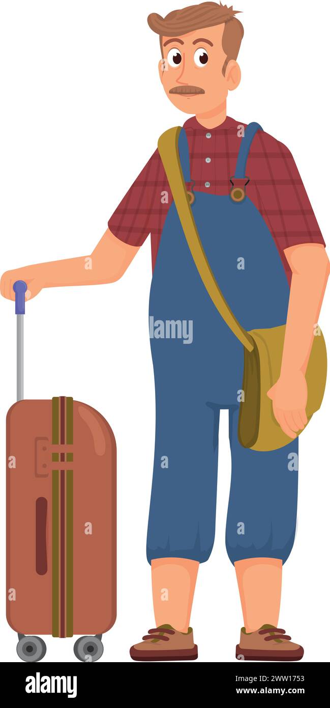 Vacation trip cartoon hi-res stock photography and images - Alamy