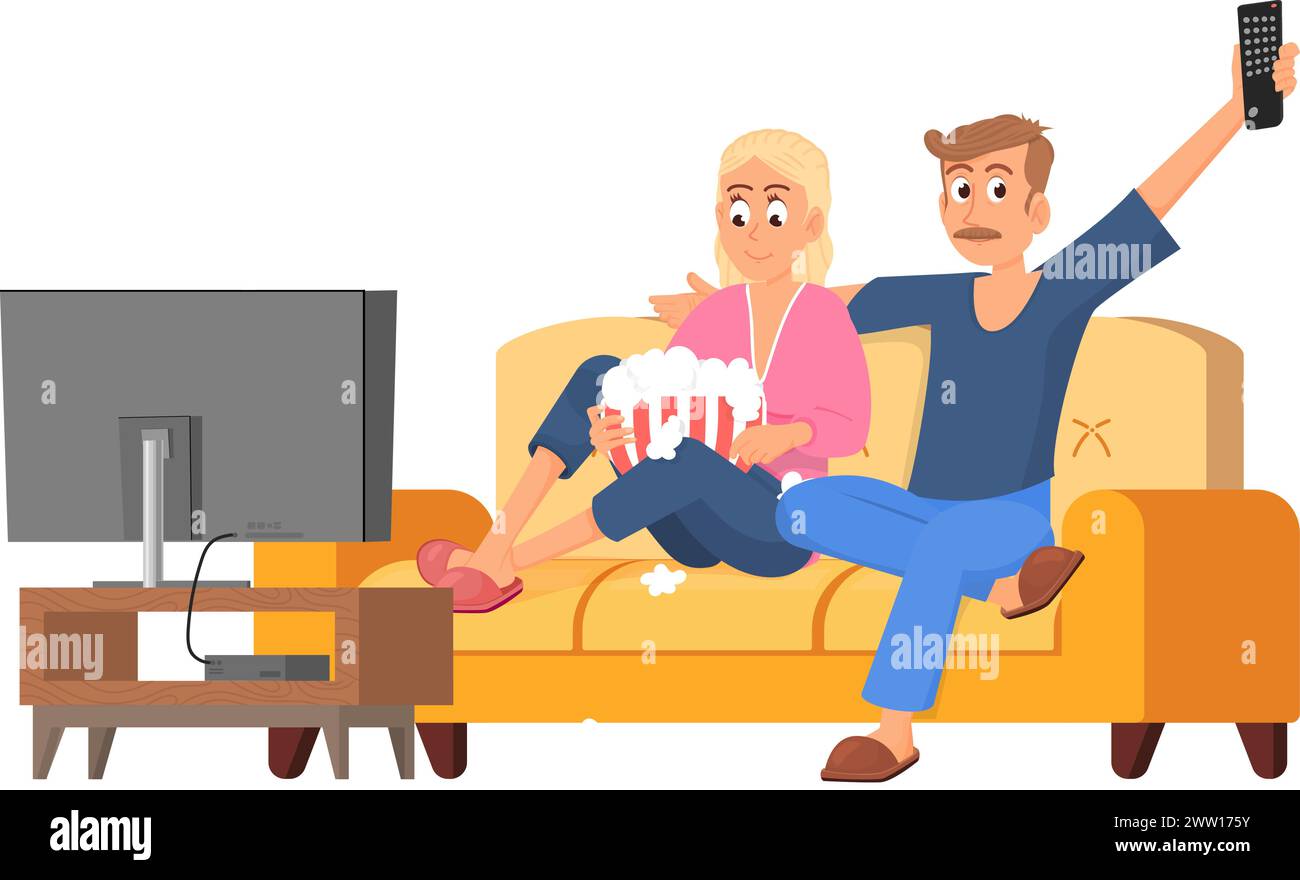Couch watch Cut Out Stock Images & Pictures - Alamy