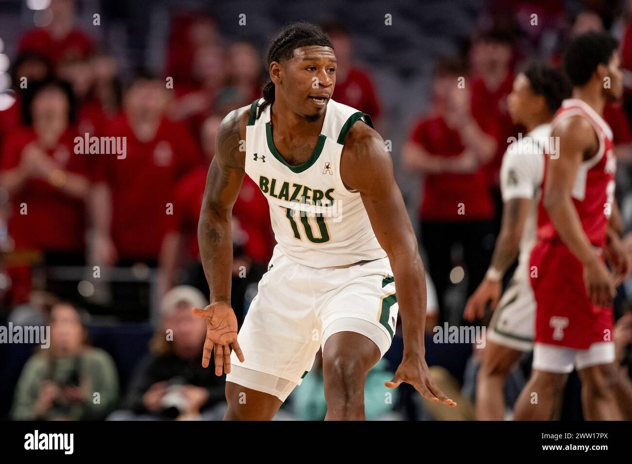 FORT WORTH, TX - MARCH 17: UAB Blazers guard Alejandro Vasquez (10 ...