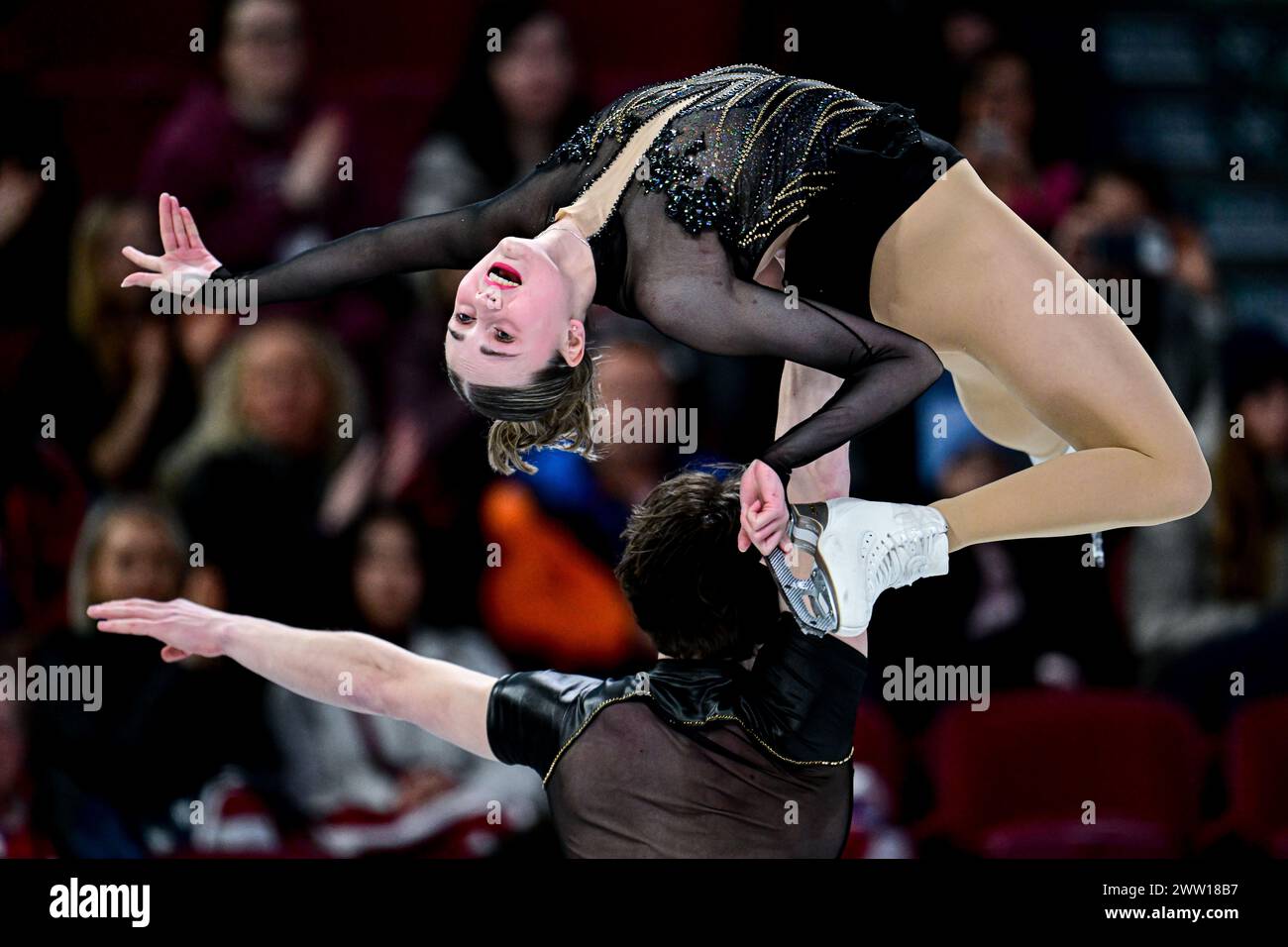 Kelly Ann LAURIN & Loucas ETHIER (CAN), during Pairs Short Program, at ...