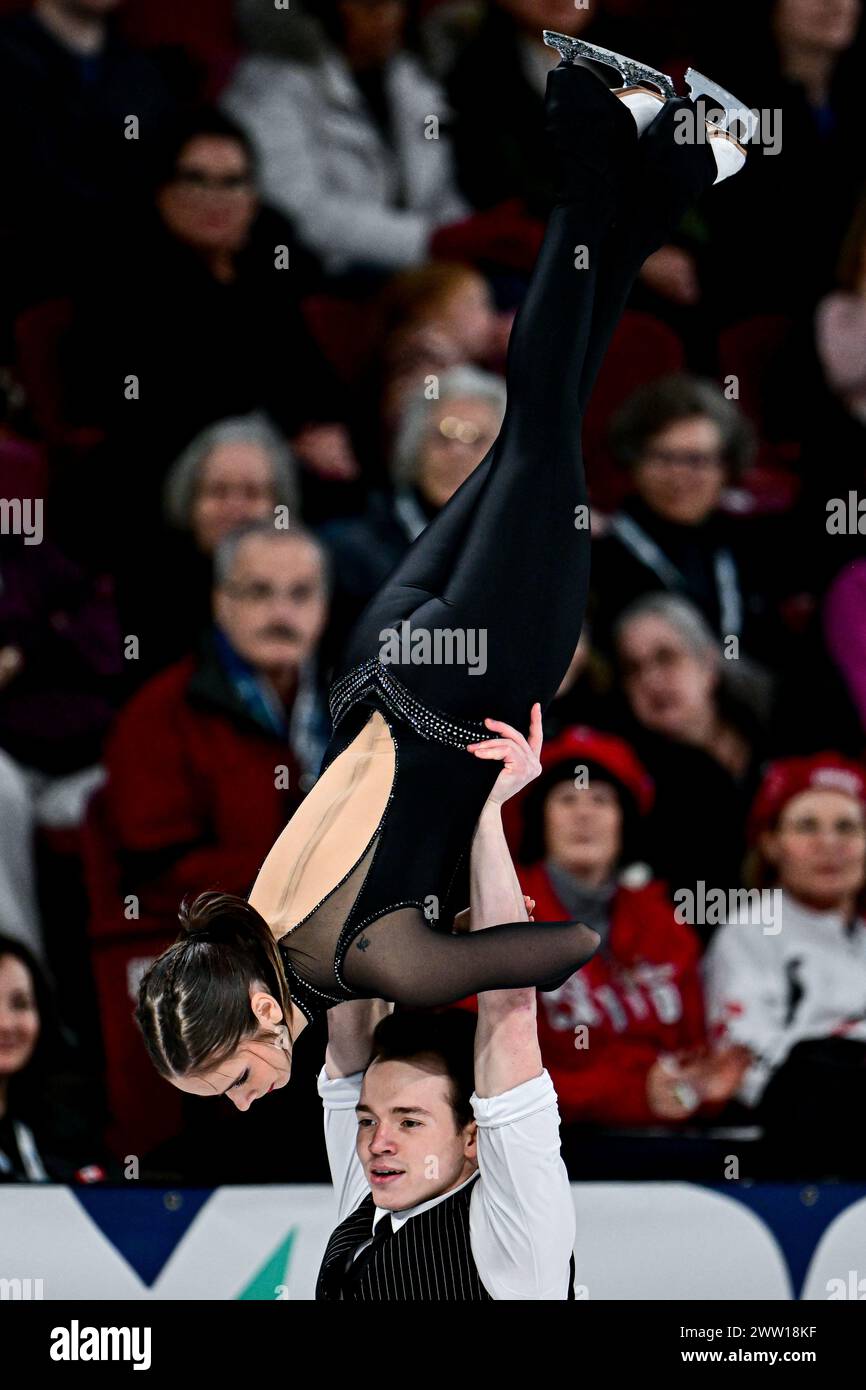 Maria PAVLOVA & Alexei SVIATCHENKO (HUN), during Pairs Short Program ...