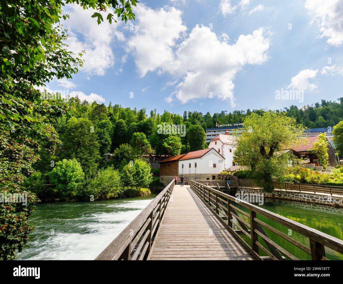 Historic Modrijan Mill (Lower Mill) on the Pivka River in Park ...