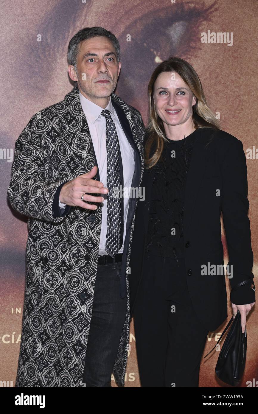Rome, Italy. 20th Mar, 2024. Filippo Tini and Lucia Mascino during the ...