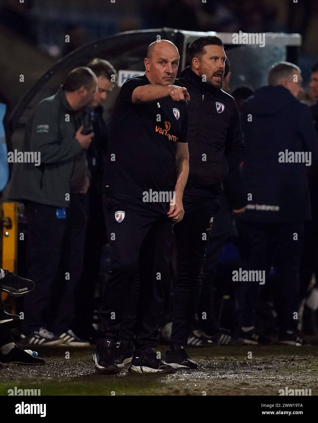 Chesterfield manager Paul Cook during the Vanarama National League ...