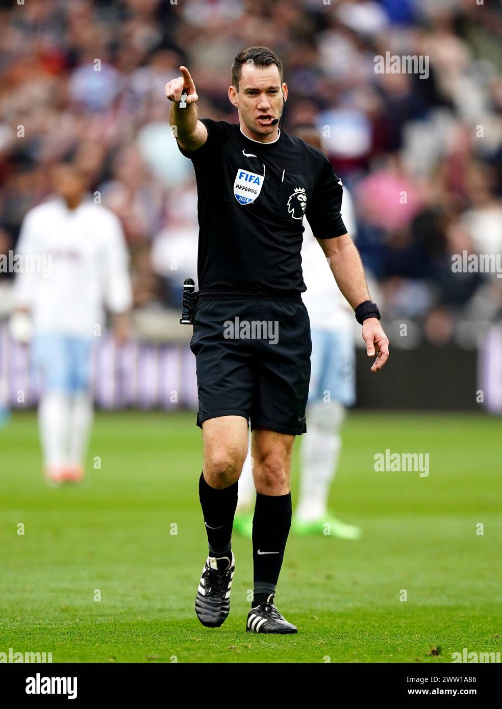 Jarred Gillett, referee during the Premier League match at at the ...