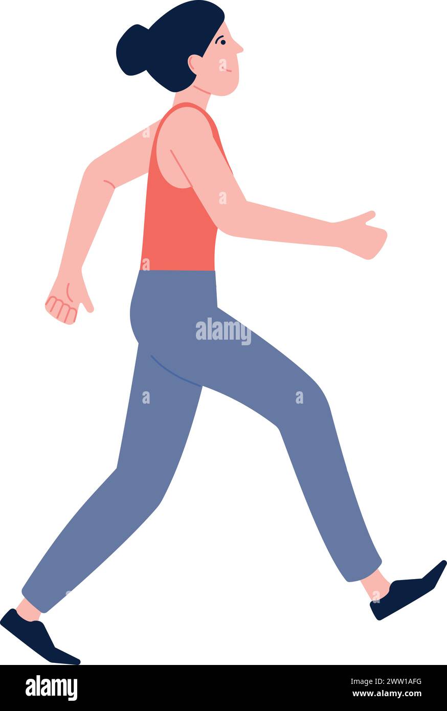 Happy adult woman model Stock Vector Images - Alamy