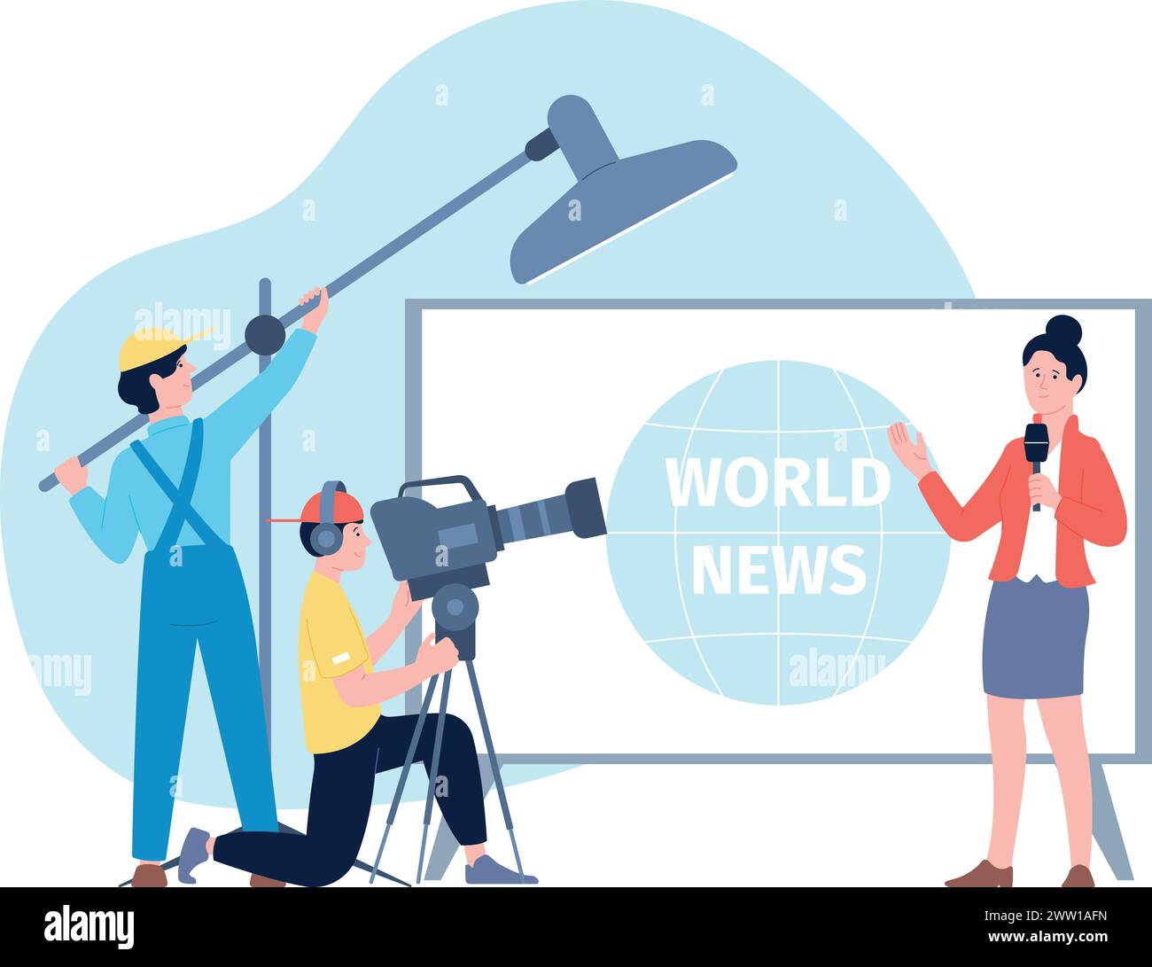 News anchor desk hi-res stock photography and images - Alamy