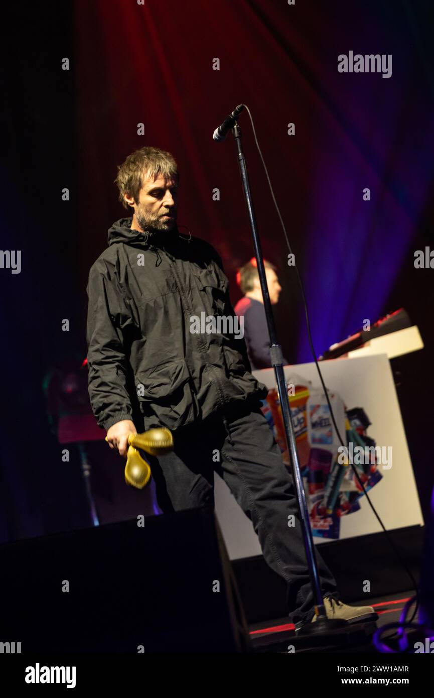 Manchester, United Kingdom. 20th March 2024. Liam Gallagher and John ...