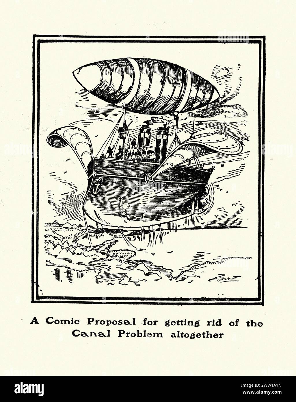 Panama canal cartoon hi-res stock photography and images - Alamy