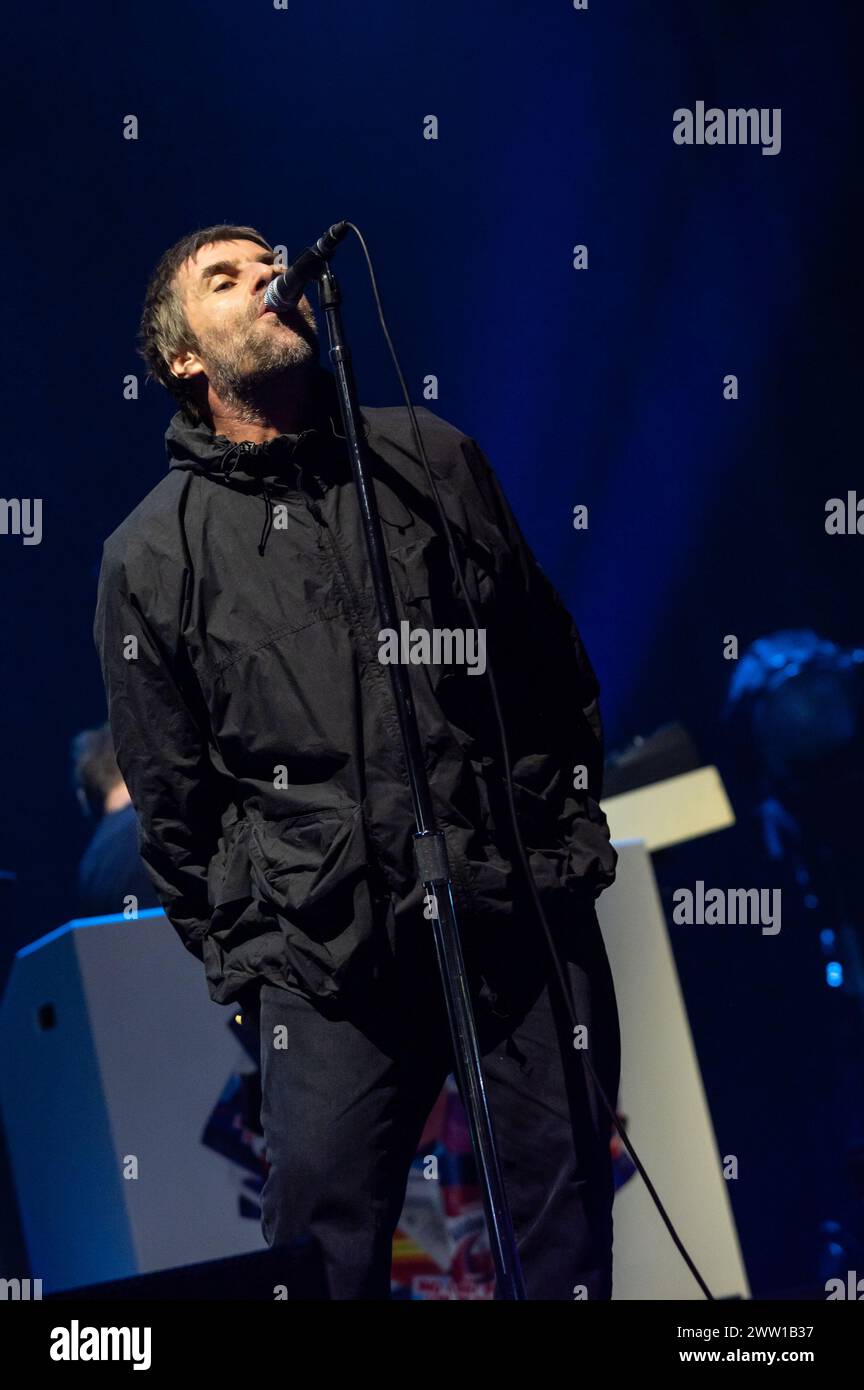 Manchester, United Kingdom. 20th March 2024. Liam Gallagher and John ...
