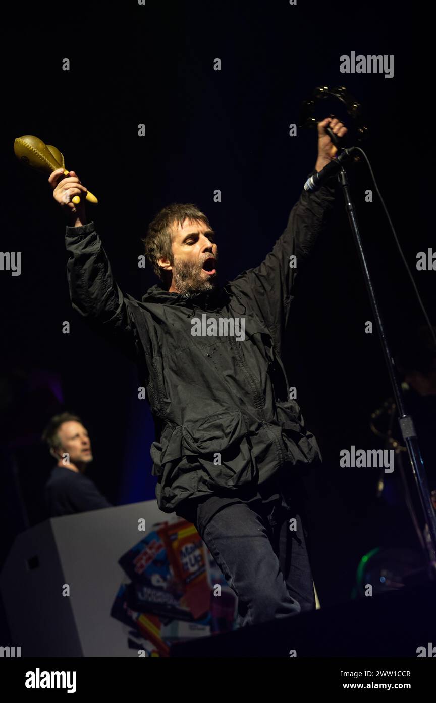 Manchester, United Kingdom. 20th March 2024. Liam Gallagher and John ...