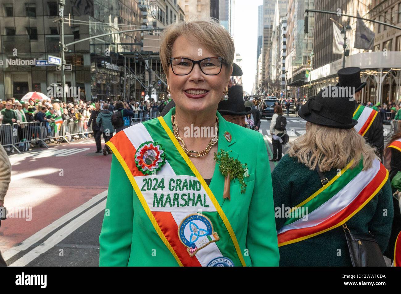 New York, New York, USA. 16th Mar, 2024. 2024 Grand Marshal Maggie ...