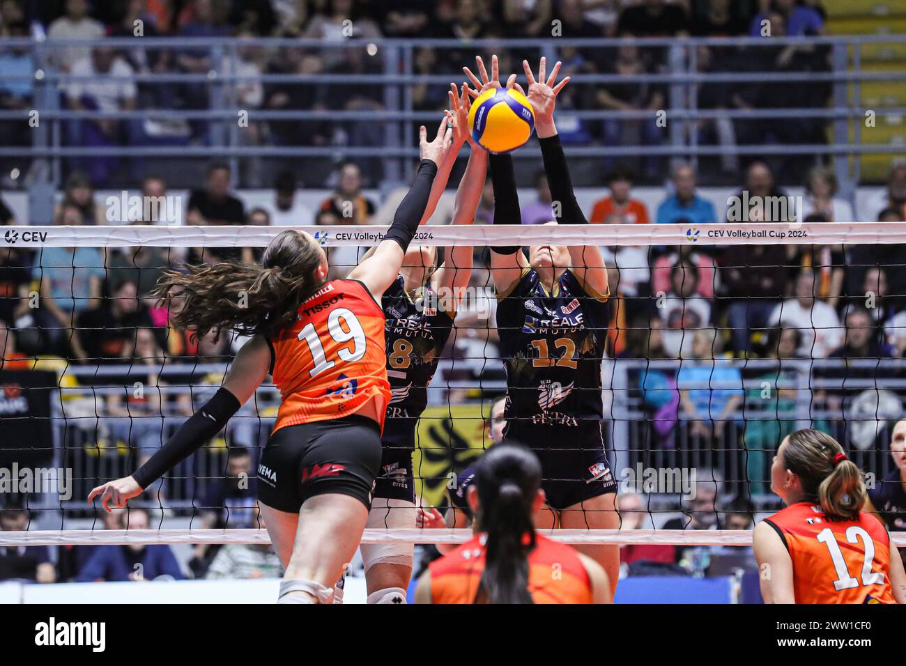 Turin, Italy. 20th Mar, 2024. #19 Amelie Lengweiler (Viteos Neuchatel ...