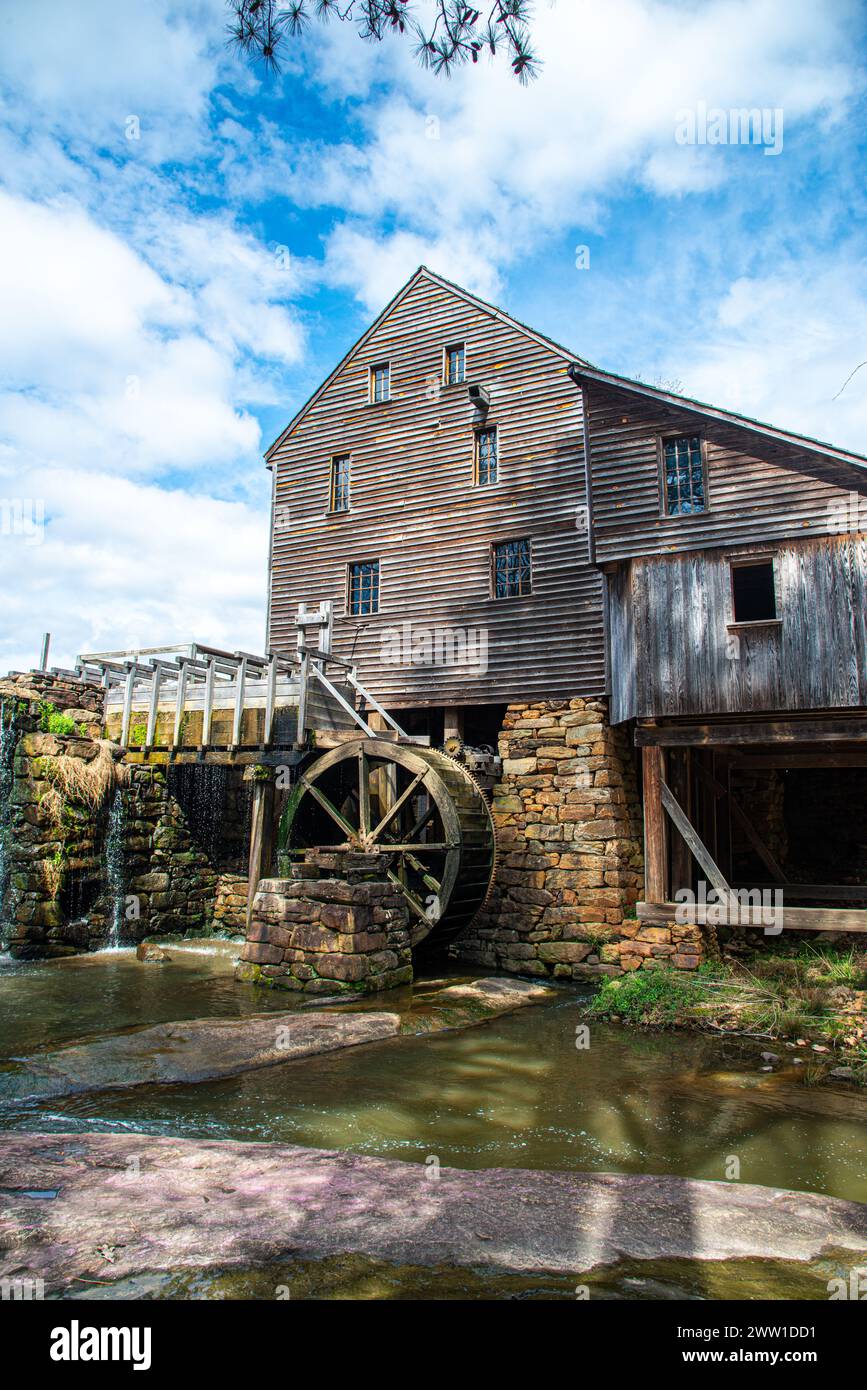 Historic Yates Mill County Park in Raleigh, North Carolina Stock Photo ...