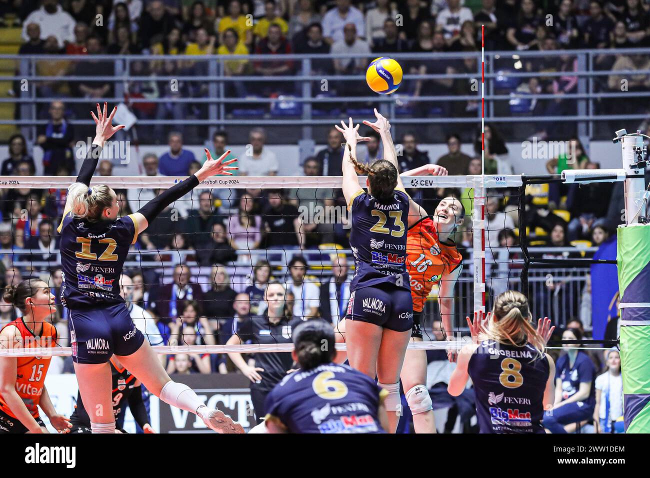 Turin, Italy. 20th Mar, 2024. #16 Tia Scambray (Viteos Neuchatel UC ...