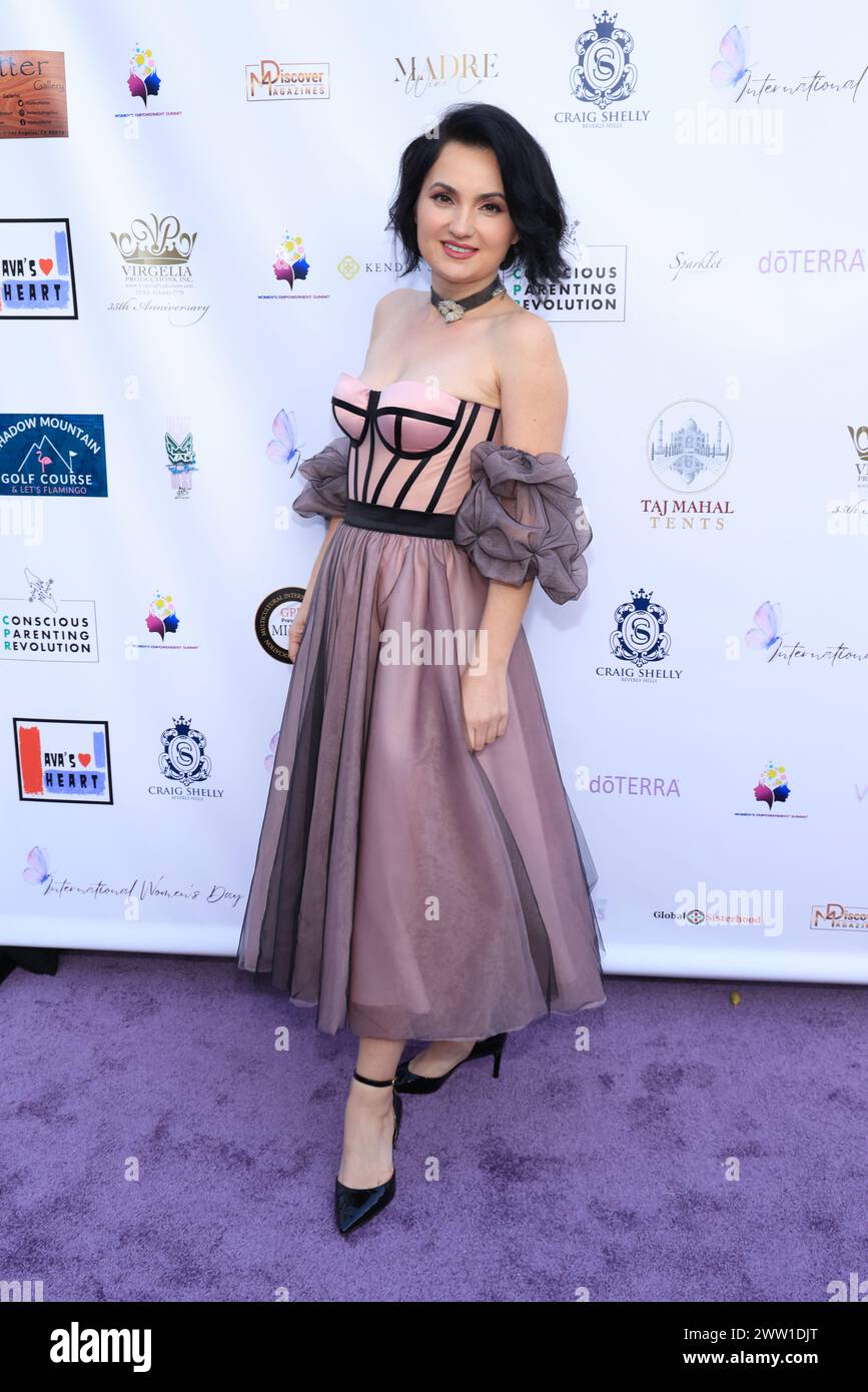 Los Angeles, California, USA. 8th March, 2024. Singer/designer Anna ...