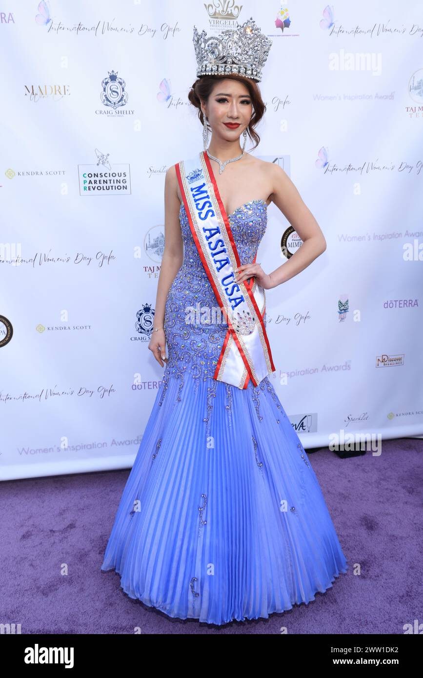 Los Angeles, California, USA. 8th March, 2024. Tiffany Chang, Miss Asia ...