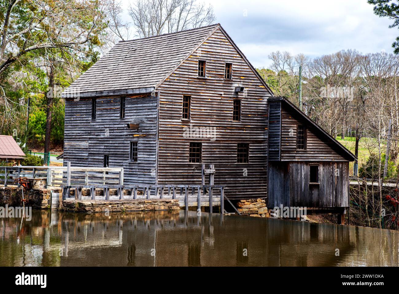Historic Yates Mill County Park in Raleigh, North Carolina Stock Photo ...