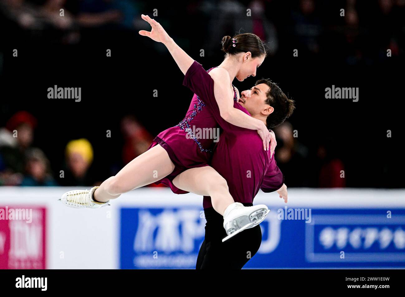 Valentina PLAZAS & Maximiliano FERNANDEZ (USA), during Pairs Short ...