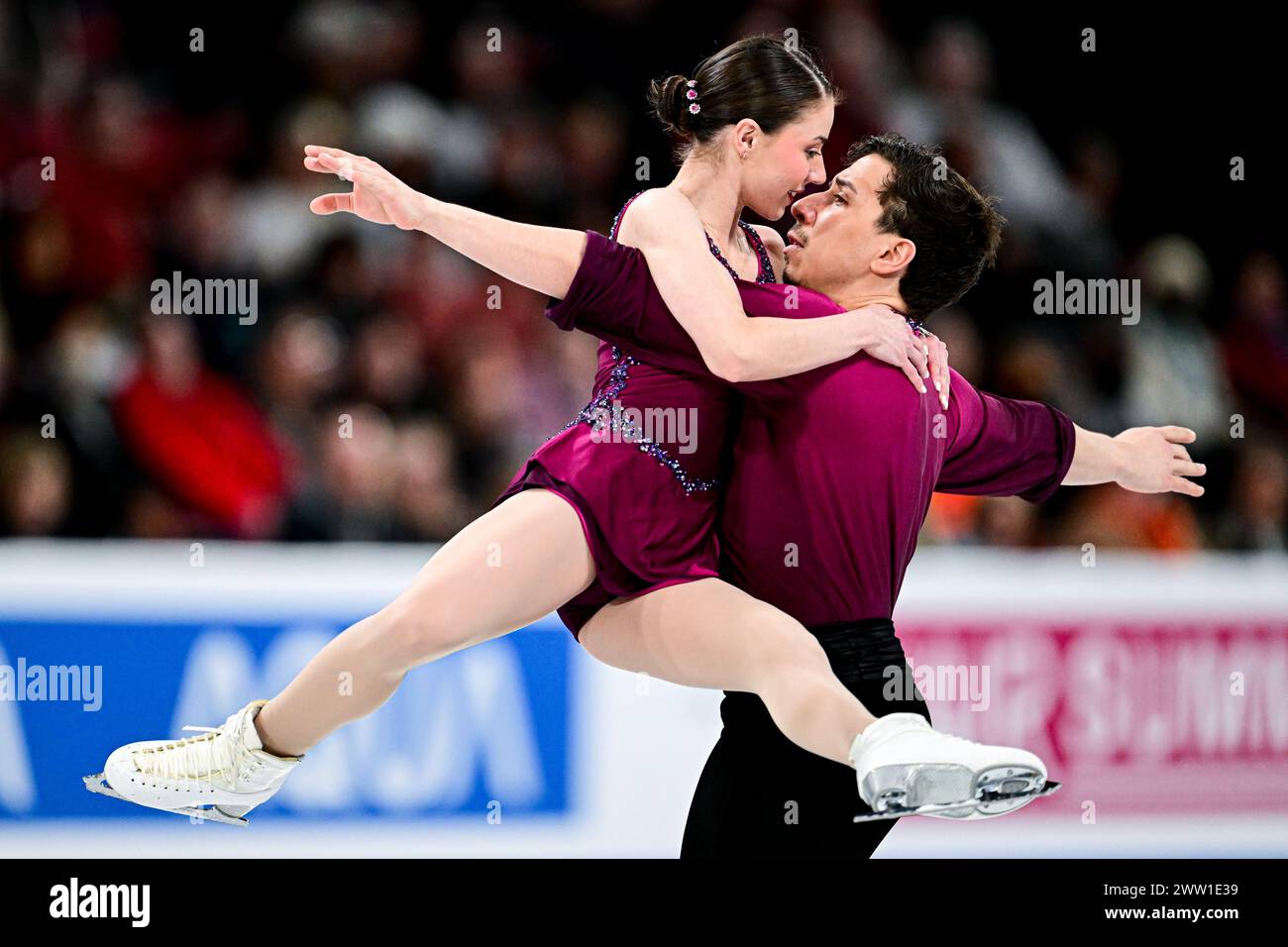 Valentina PLAZAS & Maximiliano FERNANDEZ (USA), during Pairs Short ...