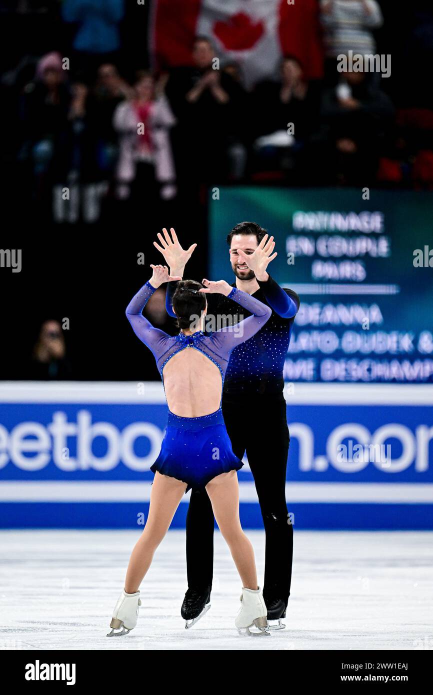 Deanna STELLATO-DUDEK & Maxime DESCHAMPS (CAN), during Pairs Short ...
