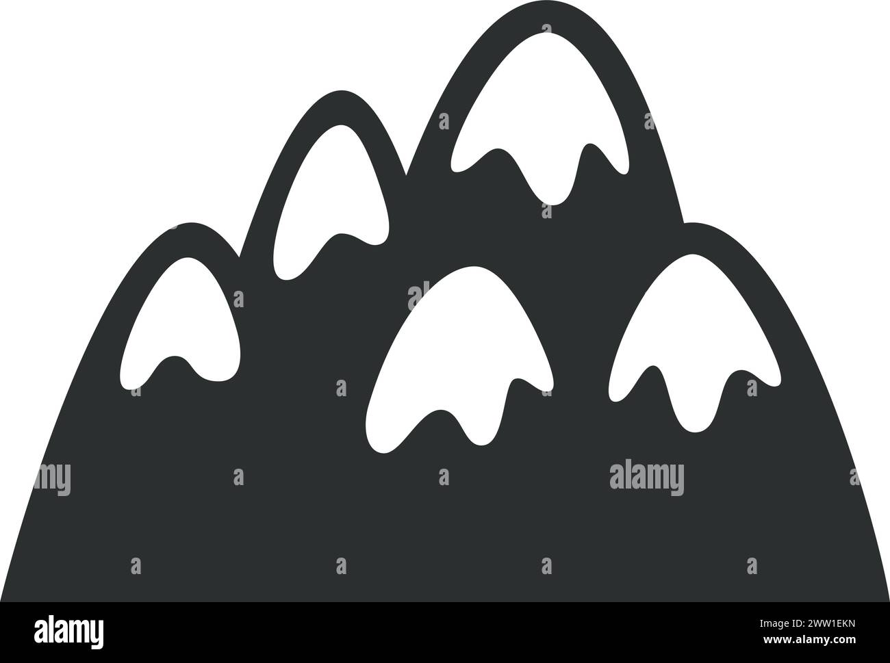 High hills logo. Travel symbol. Nature icon Stock Vector Image & Art ...