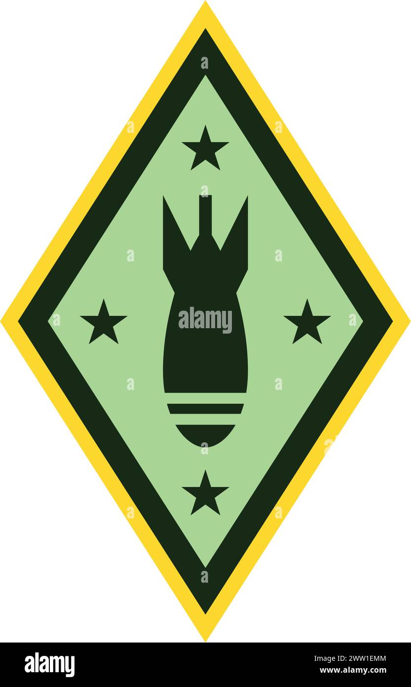Military tag with rocket missile. Force retro emblem Stock Vector Image ...