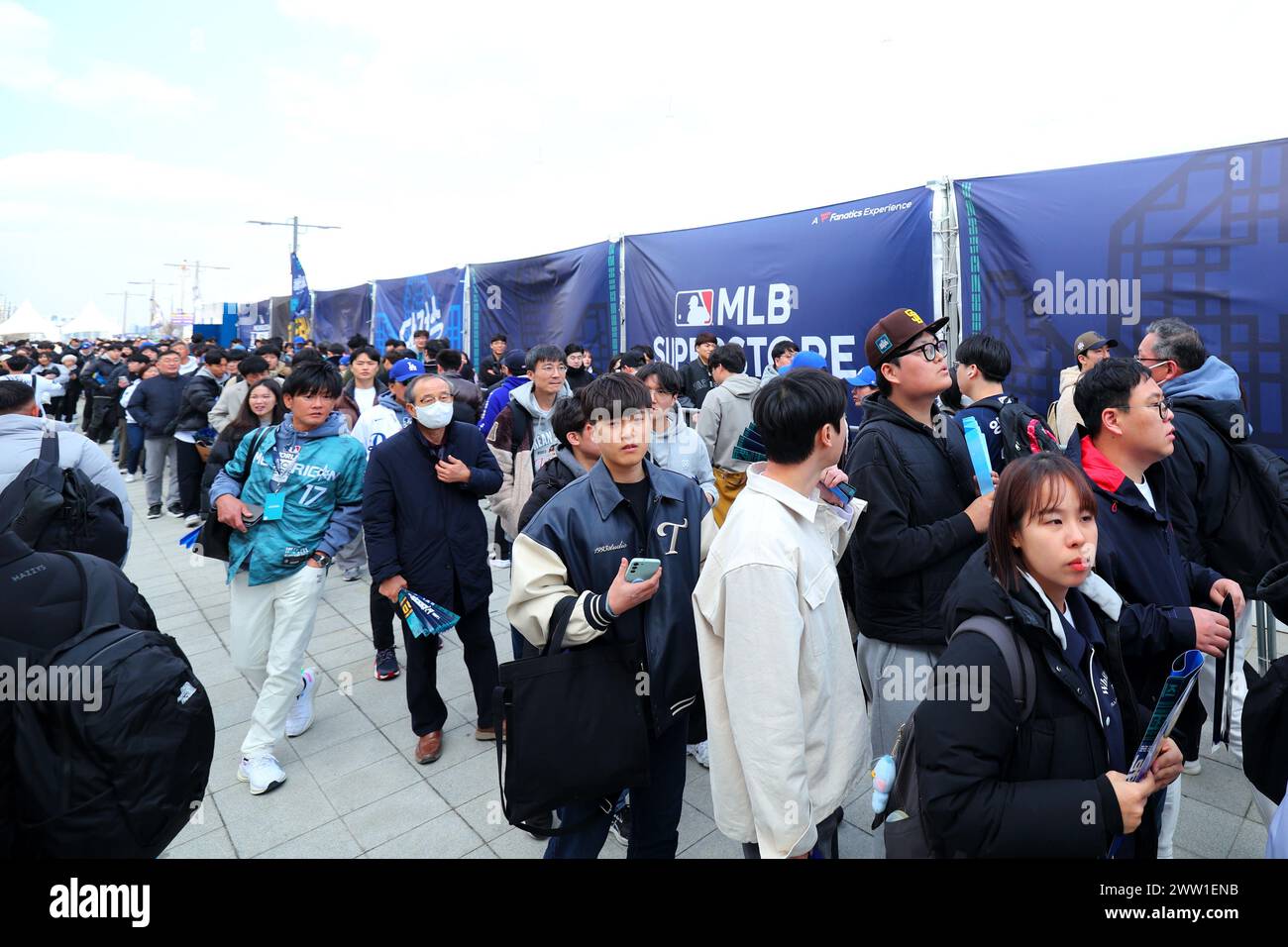 Gocheok Sky Dome, Seoul, South Korea. 20th Mar, 2024. MLBMLB Goods shop/General view, MARCH 20 ...