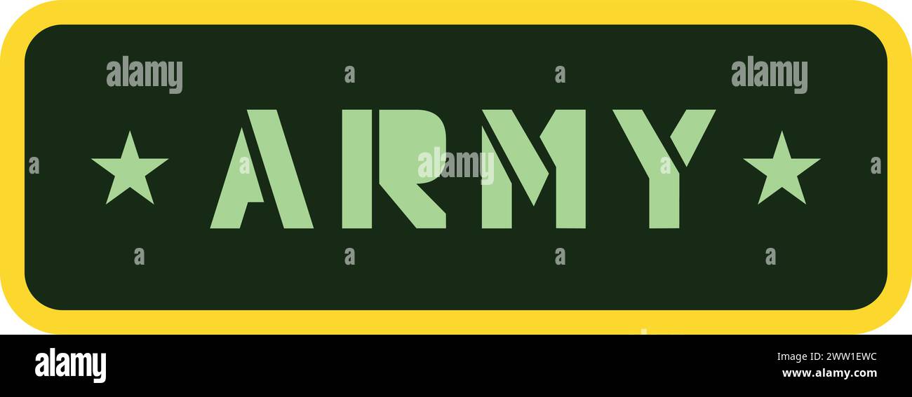 Army tag. Retro military force square label Stock Vector Image & Art ...