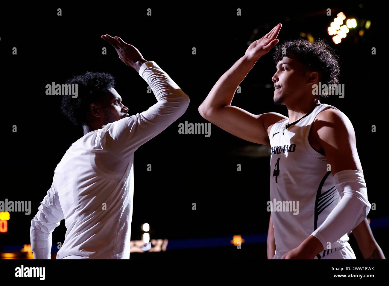 INDIANAPOLIS, IN - MARCH 12: Oakland Golden Grizzlies forward Trey ...