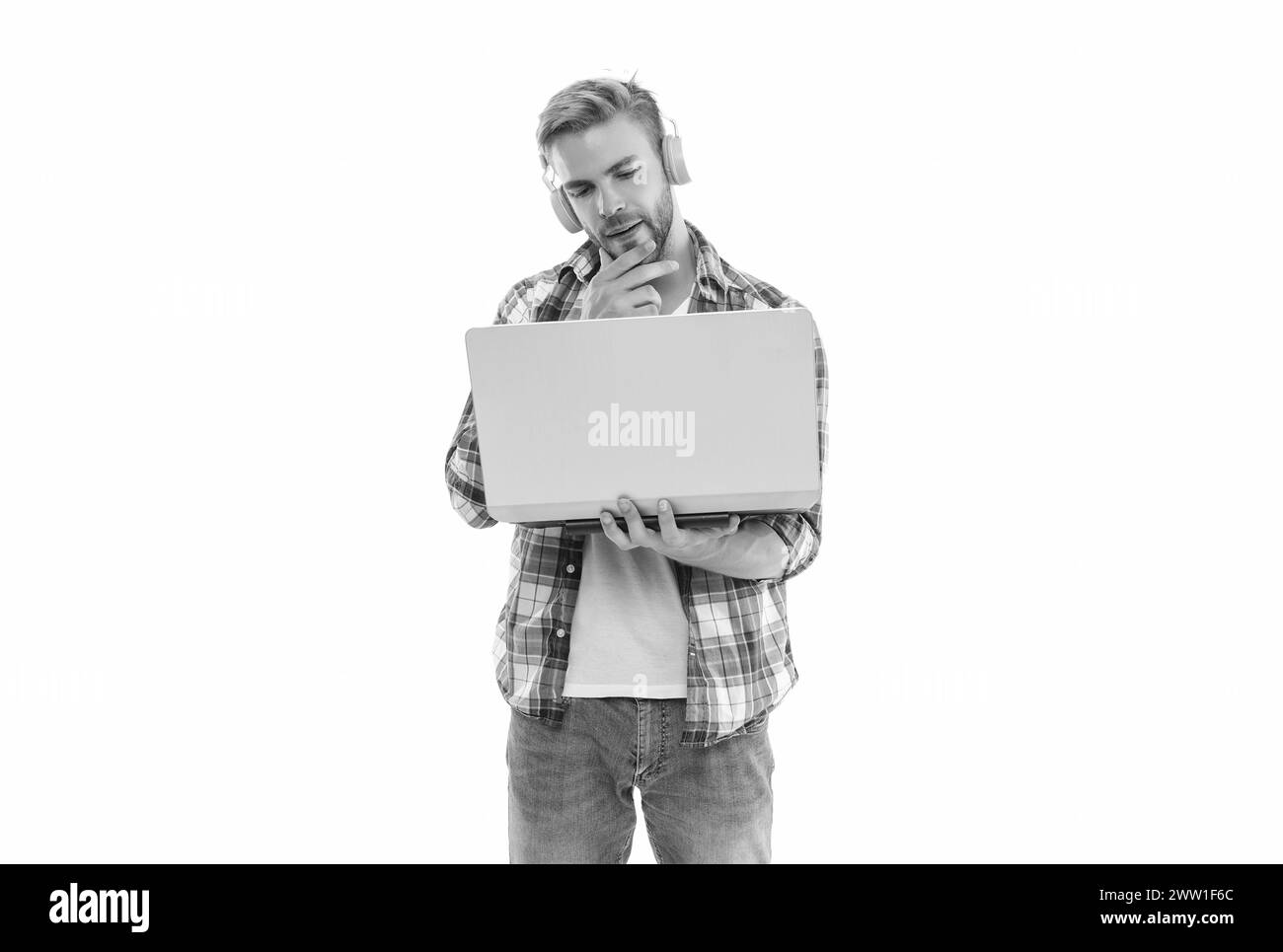 Man check email on Cut Out Stock Images & Pictures - Alamy