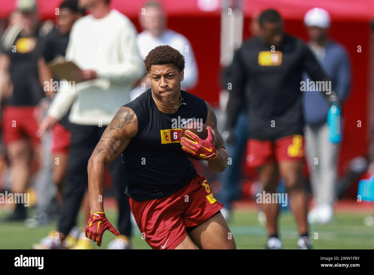 LOS ANGELES, CA - MARCH 20: USC Trojans running back Austin Jones ...