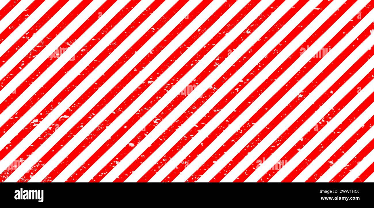 Warning striped rectangular background. Red and White stripes on the ...