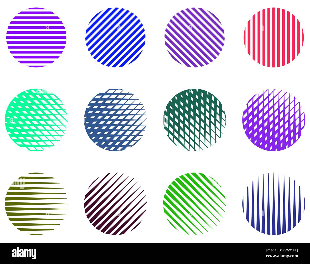 Striped circle icon vector illustration Stock Vector Image & Art - Alamy